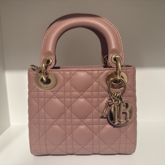 Dior | Bags | Lady Dior Mini Blush Color With Gold Hardware | Poshmark